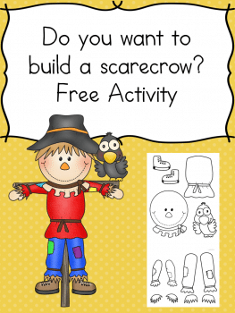 FREE Fall Scarecrow Building Set Printables
