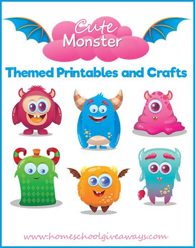 FREE Cute Monster Themed Printables