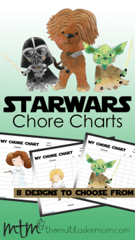 FREE Star Wars Chore Charts