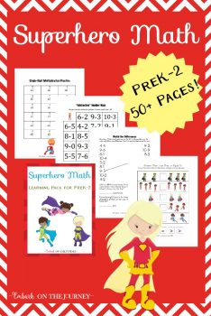 FREE Super Hero Math Pack