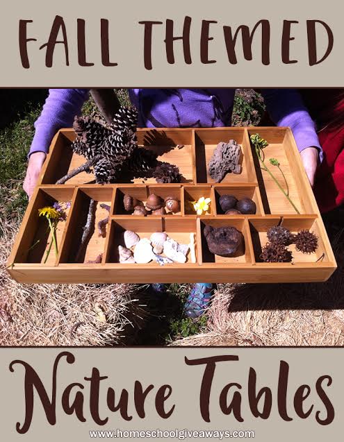 FREE Fall Themed Nature Tables