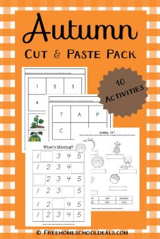 FREE AUTUMN CUT AND PASTE PACK (Instant Download!)