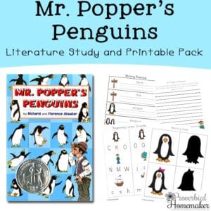 FREE Mr. Poppers Penguins Literature Study