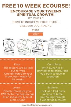 FREE 10 Week Spiritual Growth for Tweens