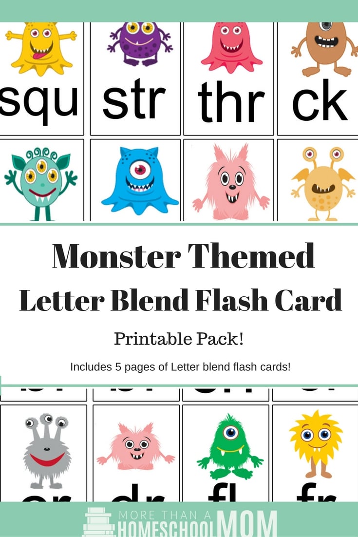 FREE Monster Themed Letter Blend Pack