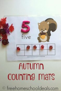 FREE FALL COUNTING MATS (Instant Download!)