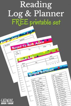 Free Reading Log & Planner Printables