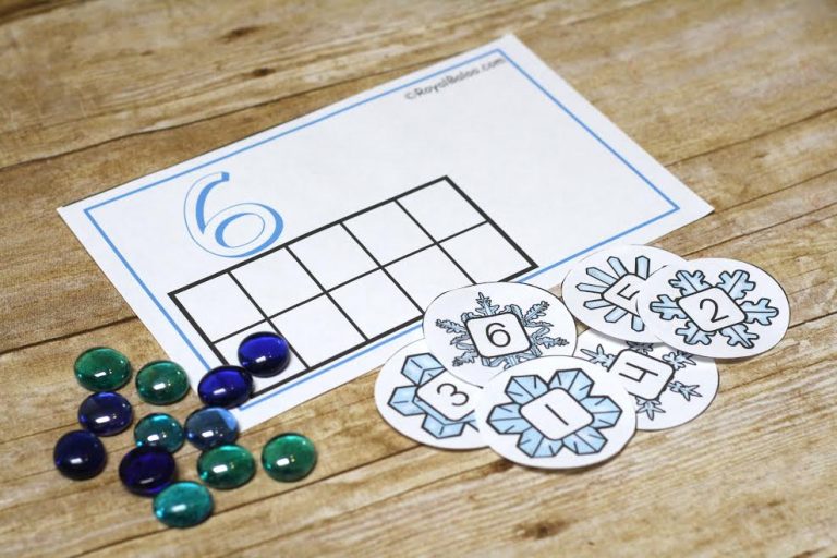 FREE WINTER COUNTING MATS (Instant Download)