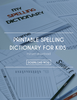 Free Printable Spelling Dictionary