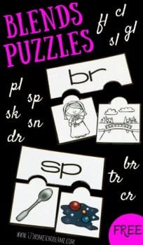 FREE Consonant Blends Puzzles
