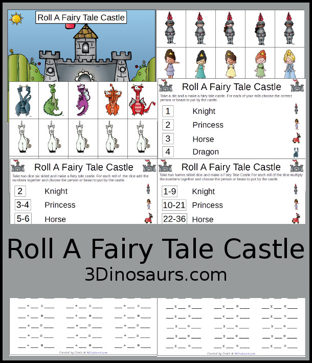 Free Roll A Fairy Tale Math Game