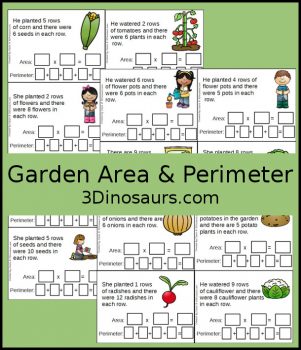 Free Garden Themed Area & Perimeter Cards