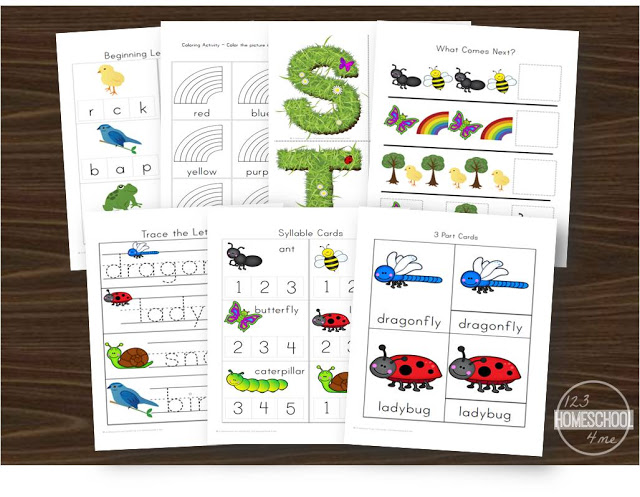 Free Spring Worksheets For Preschoolers