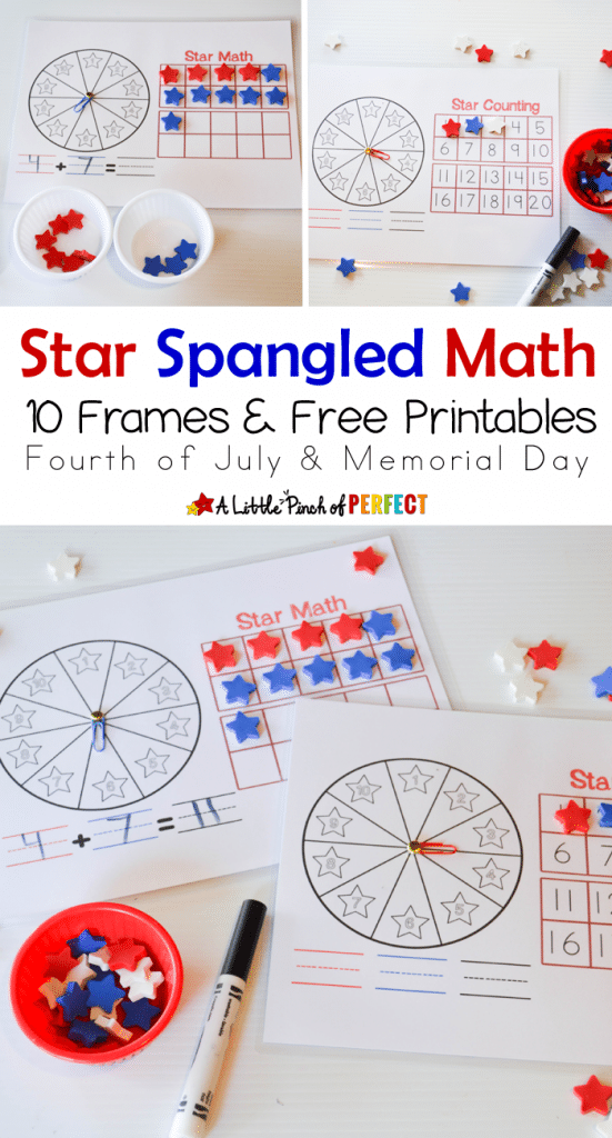 Free Star Spangled Math Printables