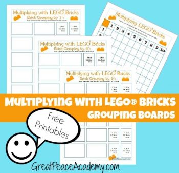 Free LEGO Brick Multiplication Printables