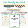 Free Easy Family Fun Printable Pack