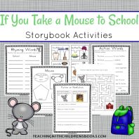 Free If You Take a Mouse To School Printables
