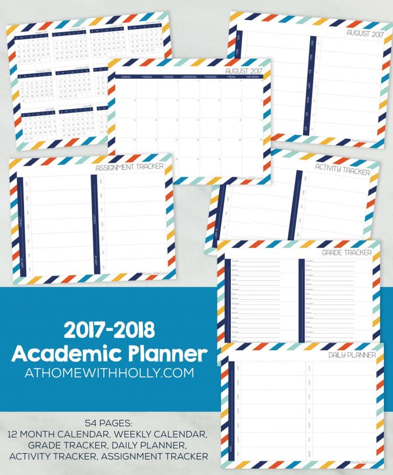 Free 2017-2018 Ultimate Homeschool Student Planner