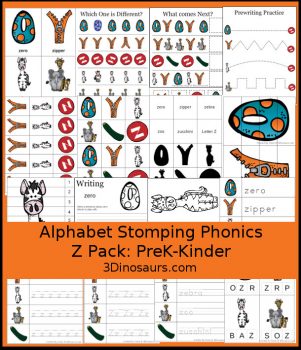 Free Letter Z Phonics Pack (30 Pages!)