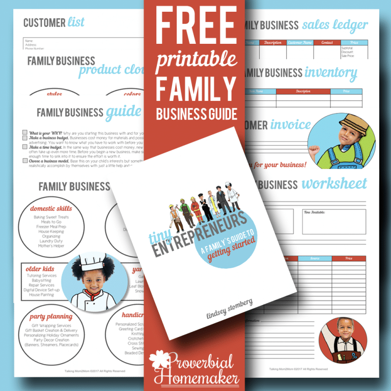 Free Printable Family Business Guide