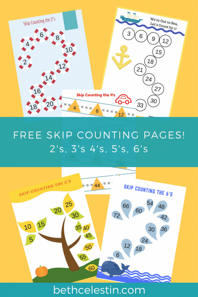 Free Skip Counting Pages