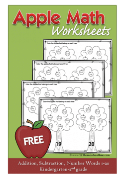 Free Apple Math Worksheets