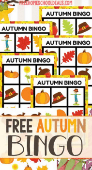 FREE AUTUMN BINGO GAME (Instant Download)