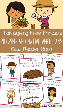 Free Thanksgiving Easy Reader Book