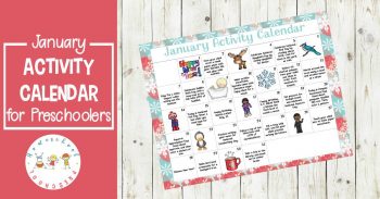 Free January Preschool Activity Calendar