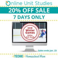 20% Off 2018 Winter Games Online Unit Study | Free Homeschool Deals