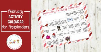 Free February Preschool Activity Calendar