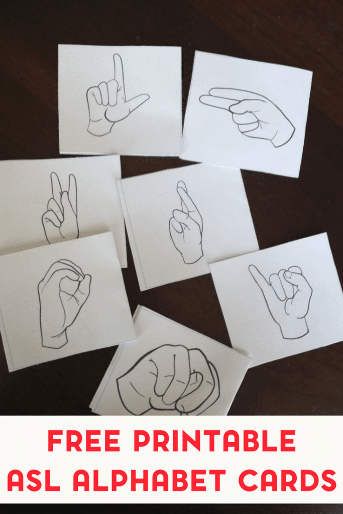 Free American Sign Language Alphabet Flash Cards