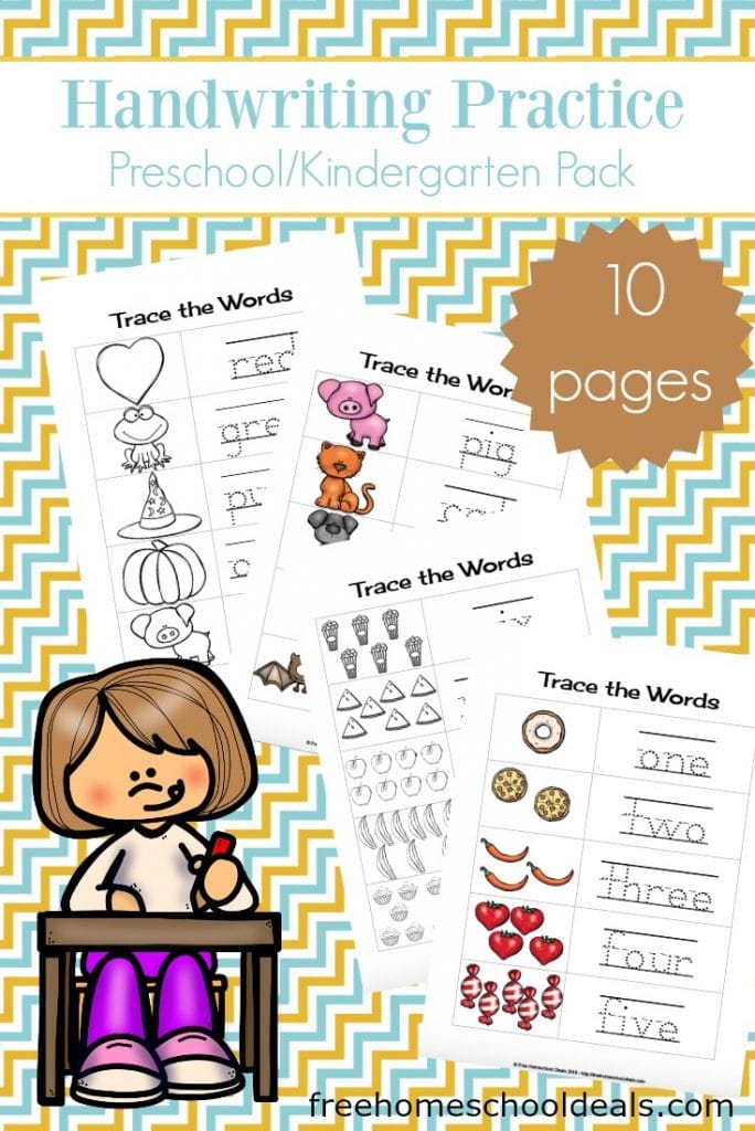 FREE HANDWRITING PRACTICE PRINTABLE PACK (Instant Download)