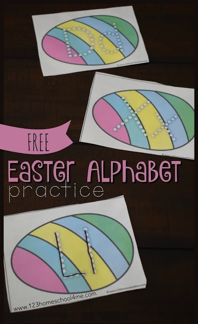 FREE EASTER ALPHABET LETTER PRACTICE (Instant Download)