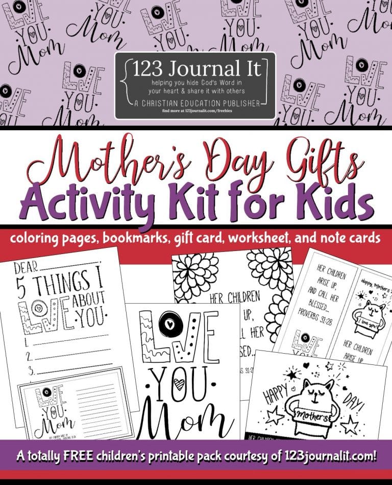 Free Mother's Day Gift Activity Kit for Kids