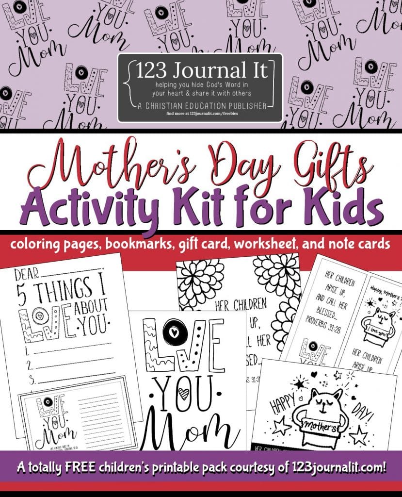 Free Mother's Day Gift Activity Kit for Kids