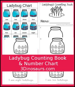 Free Ladybug Counting Book & Number Chart