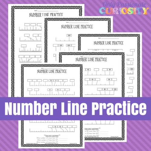 Free Number Line Practice Worksheets
