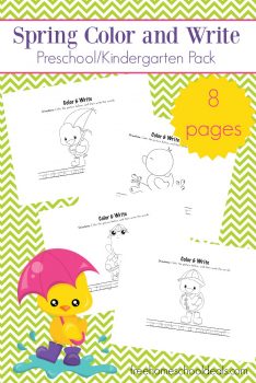 FREE SPRING COLOR & WRITE PACK (Instant Download)