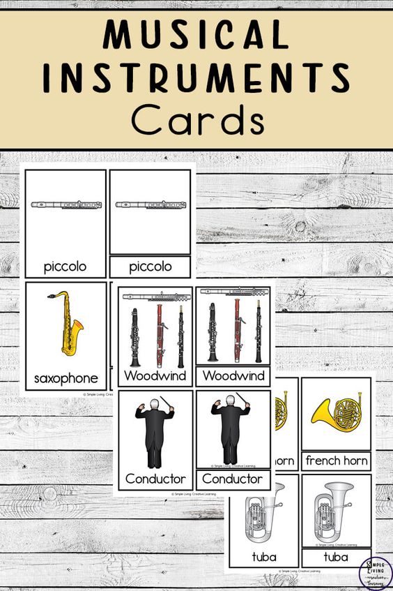 FREE Musical Instrument Cards