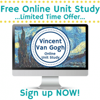 Free Vincent Van Gogh Online Unit Study