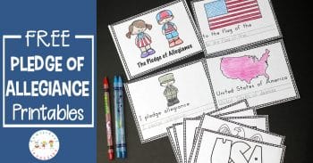 Free Pledge of Allegiance Worksheets