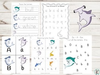 Free Shark Themed Learning Pack