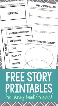 Free Story Plot Study Printables (For Any Book or Movie!)