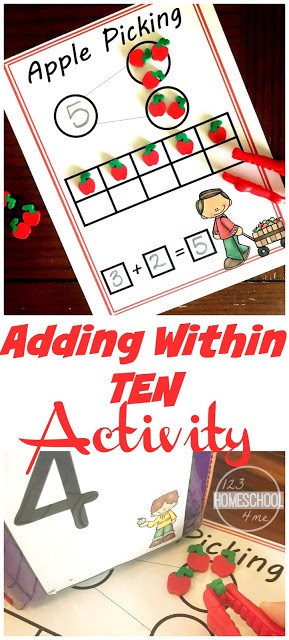 FREE Adding Within 10 Activity Printable | Free Homeschool Deals
