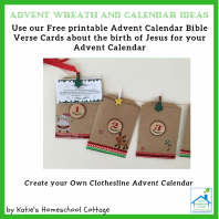 FREE Advent Calendar and Wreath Ideas + Bible Verse Cards! | Free ...
