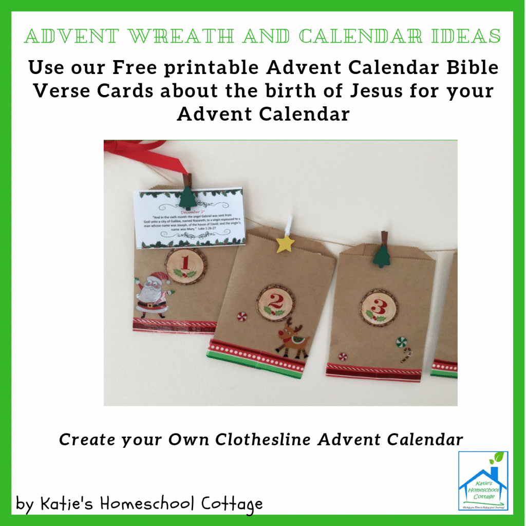 FREE Advent Calendar and Wreath Ideas + Bible Verse Cards! | Free ...