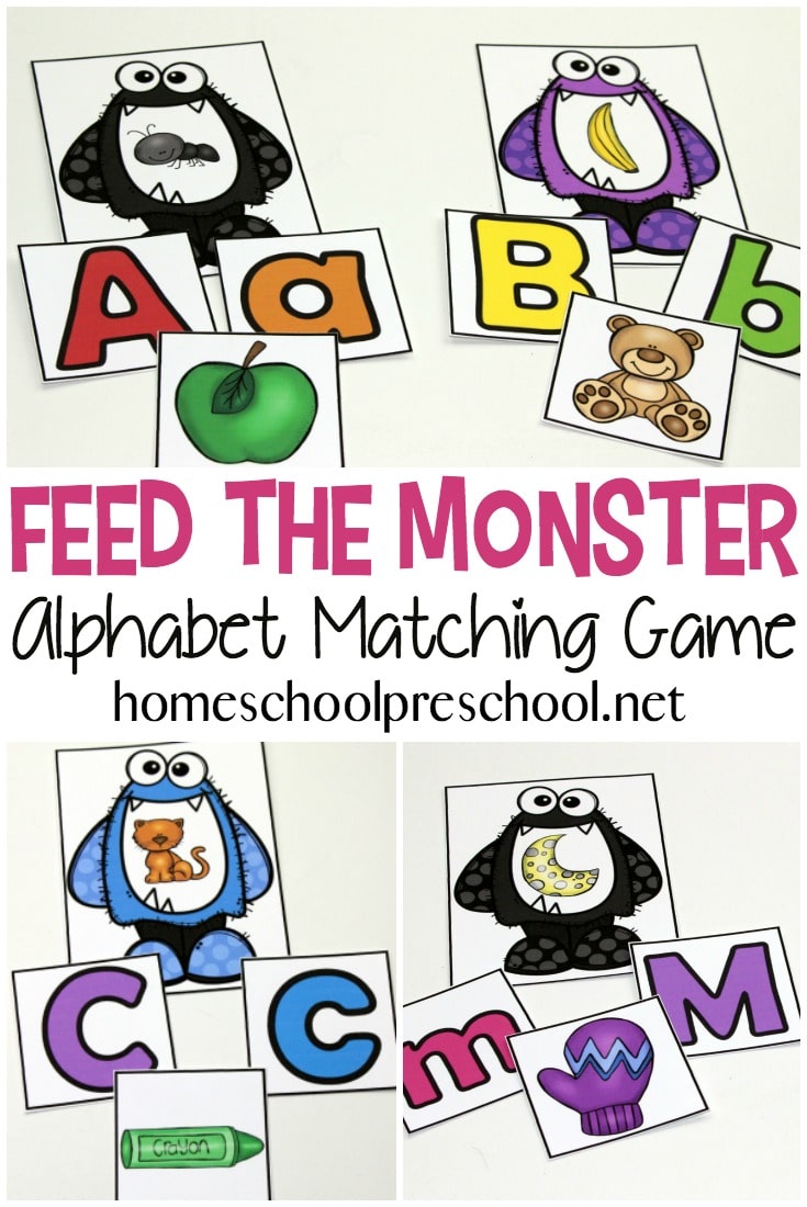 FREE Feed the Monster Alphabet Game | Free Homeschool Deals