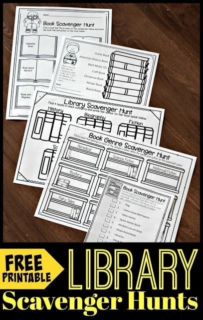 FREE Library Scavenger Hunts | Free Homeschool Deals