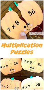 FREE Pumpkin Multiplication Puzzles | Free Homeschool Deals